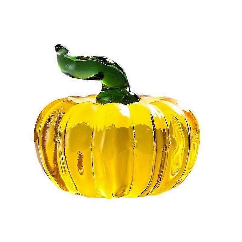 Mini Crystal Pumpkin Figurines Glass Halloween Decorations | Fruugo UK