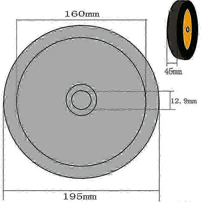 2 x Kola sekačky na trávu, hnací kolo s 53 zuby pro Husqvarna Electrolux, McCulloch, Rally a ...