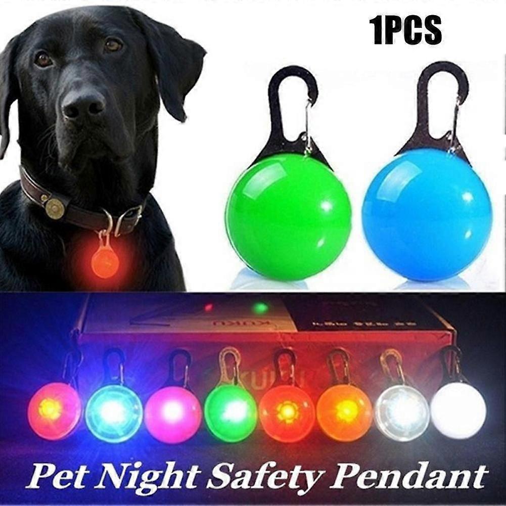 LED Waterproof Pet Dog Cat Collar Night Clip Tag Flashing Light Safety ...