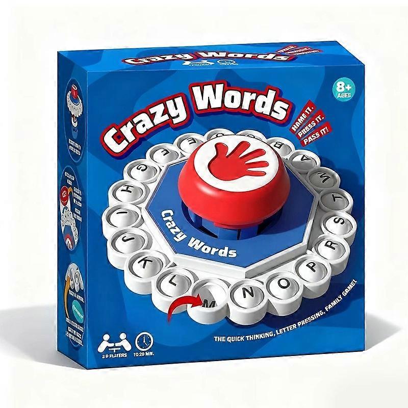 Crazy Words English Board Game Fast Paced Family Fun The Quick Thinking ...