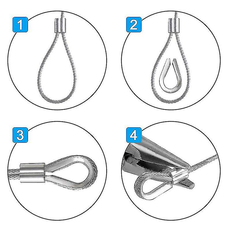 Stainless Steel Rope Hanging Kit, Garden Wire / Cable Hanging Kit ...