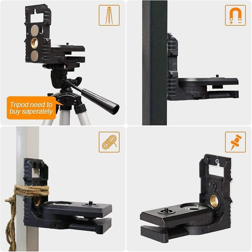 Laser Level Adapter,magnetic Swivel Base,180 Adjustable Bracket,w/1/4 ...