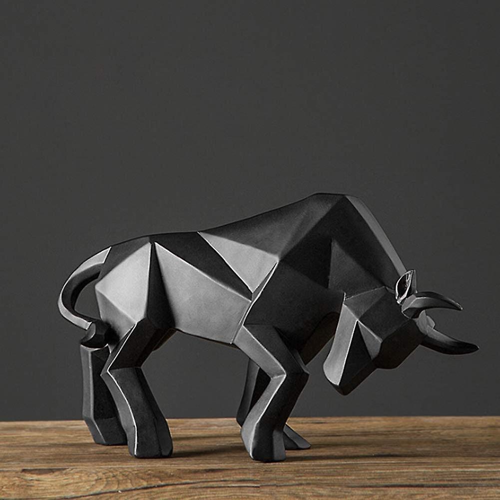 2024 Resin Bull Statue, Abstract Ox Sculpture, Desktop Decoration ...