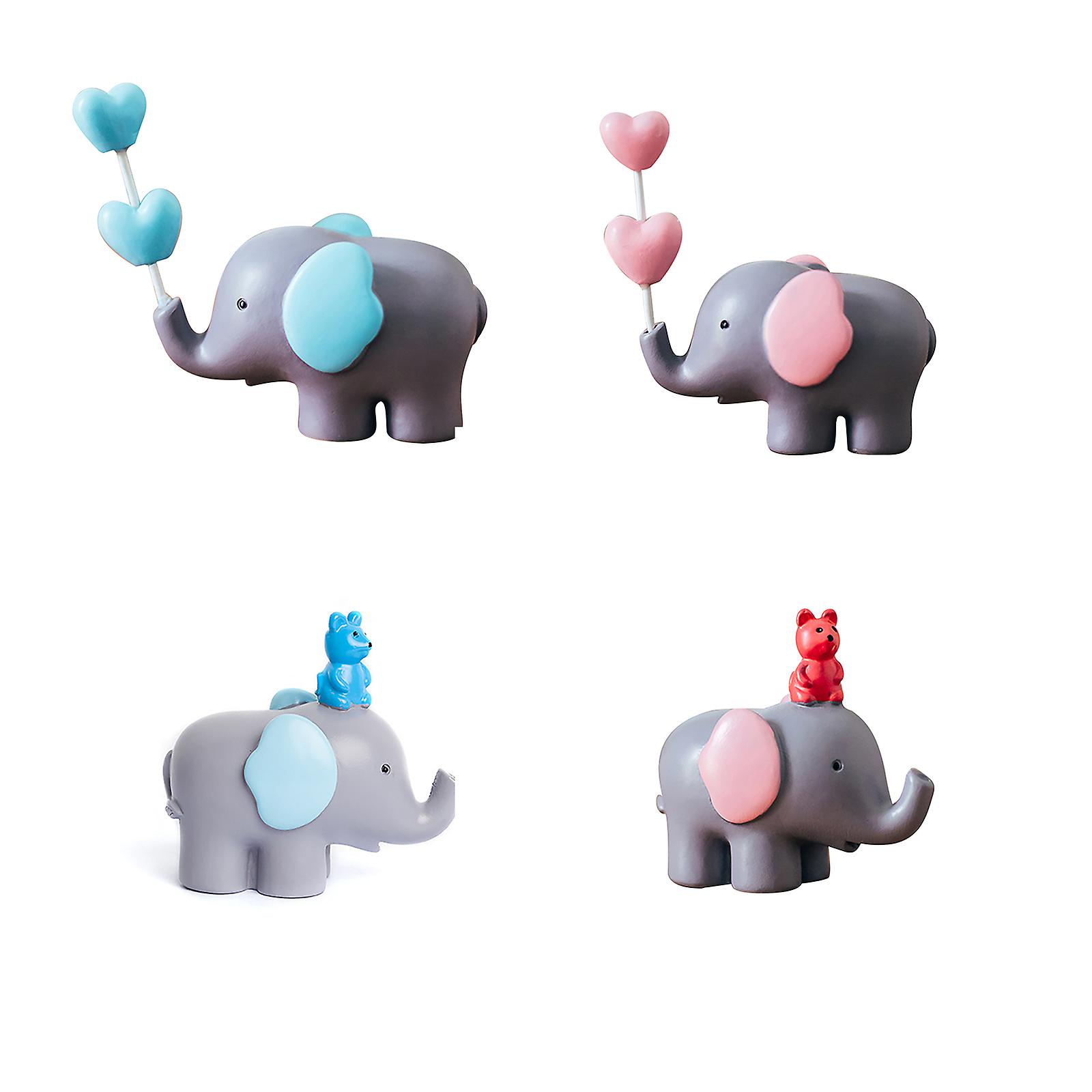Big discount!Elephant toy decoration birthday cake decoration cartoon ...