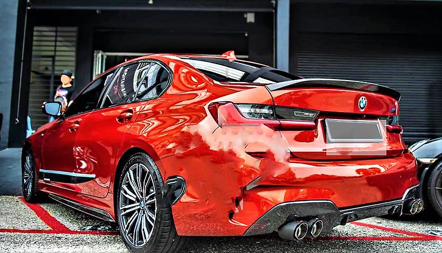 Bmw 3 Series M3 G20 G80 Performance Mp Style Carbon Fibre Lip Spoiler ...