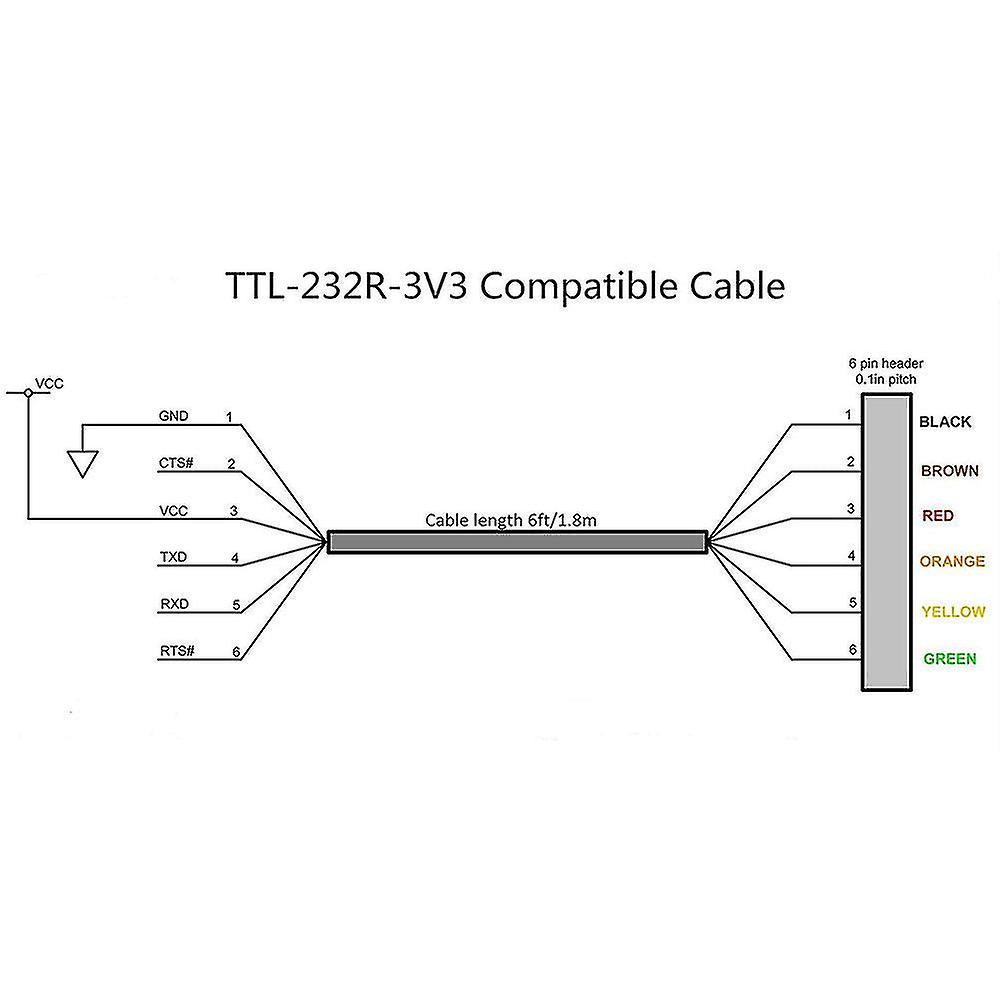 6 Pin Ftdi Ft232rl Ft232 Module For Arduino Usb To Ttl Uart Serial Wire ...