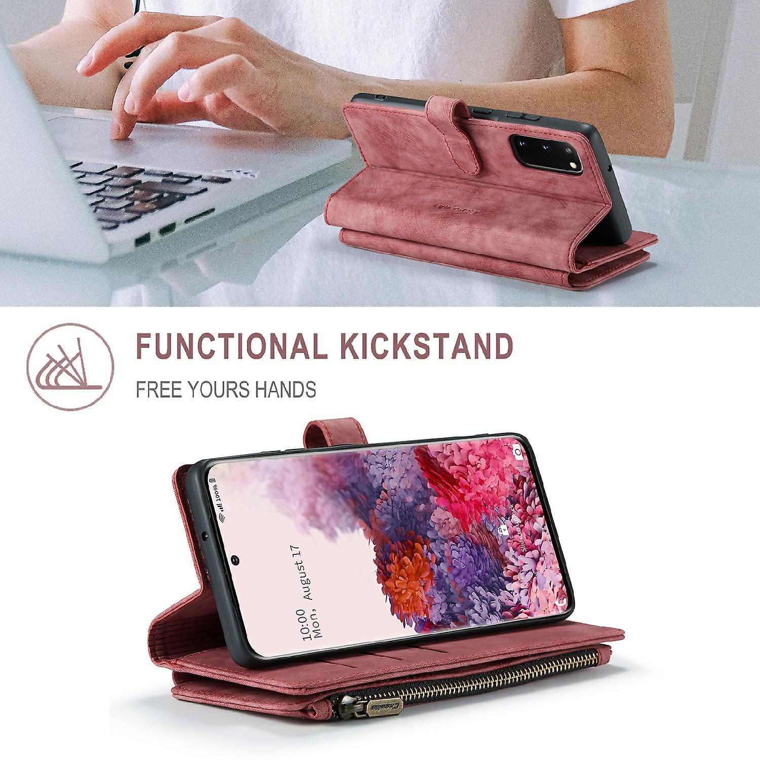 CASEME C30 Series Premium Wallet Case with Stand and Card Holder for Samsung Galaxy S20 4G/S20 ...