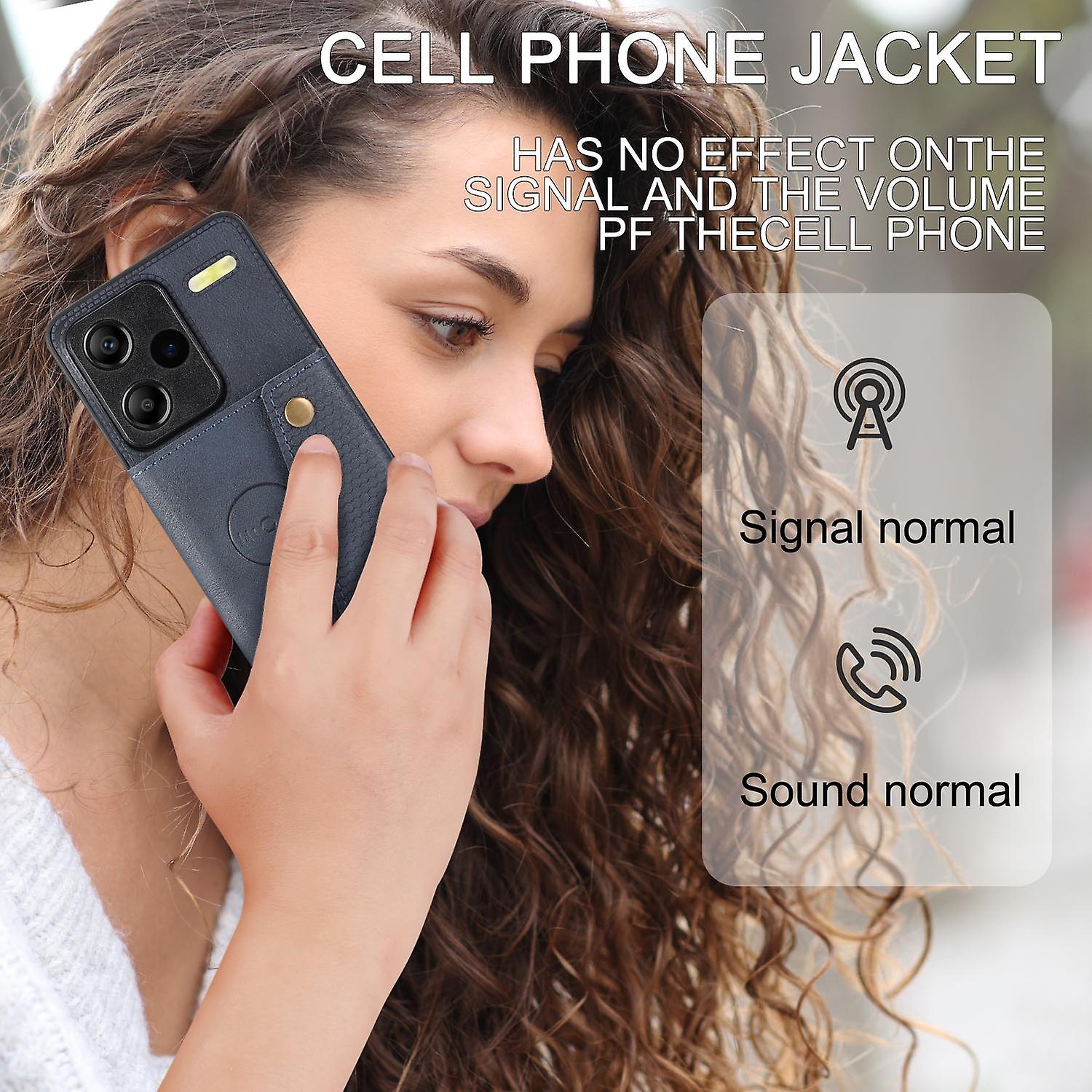 For Xiaomimi Note 13 Pro+ Case Kickstand Leather Coated TPU Phone Cover ...