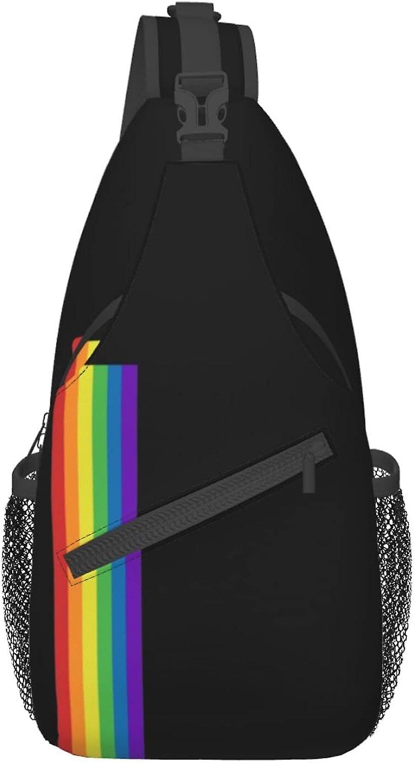 AR1339 Rainbow Pride Sling Bag Hiking Daypack Crossbody Shoulder ...