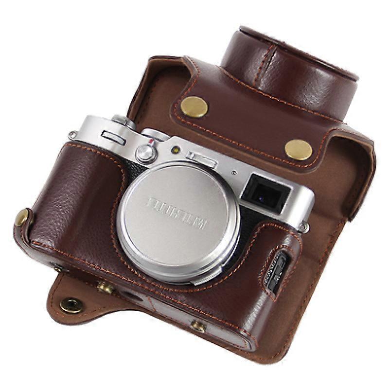 Hand Made Cowhide Fujifilm X100v Leather Case Fuji X100v Leather Case X-100v Protective Case ...