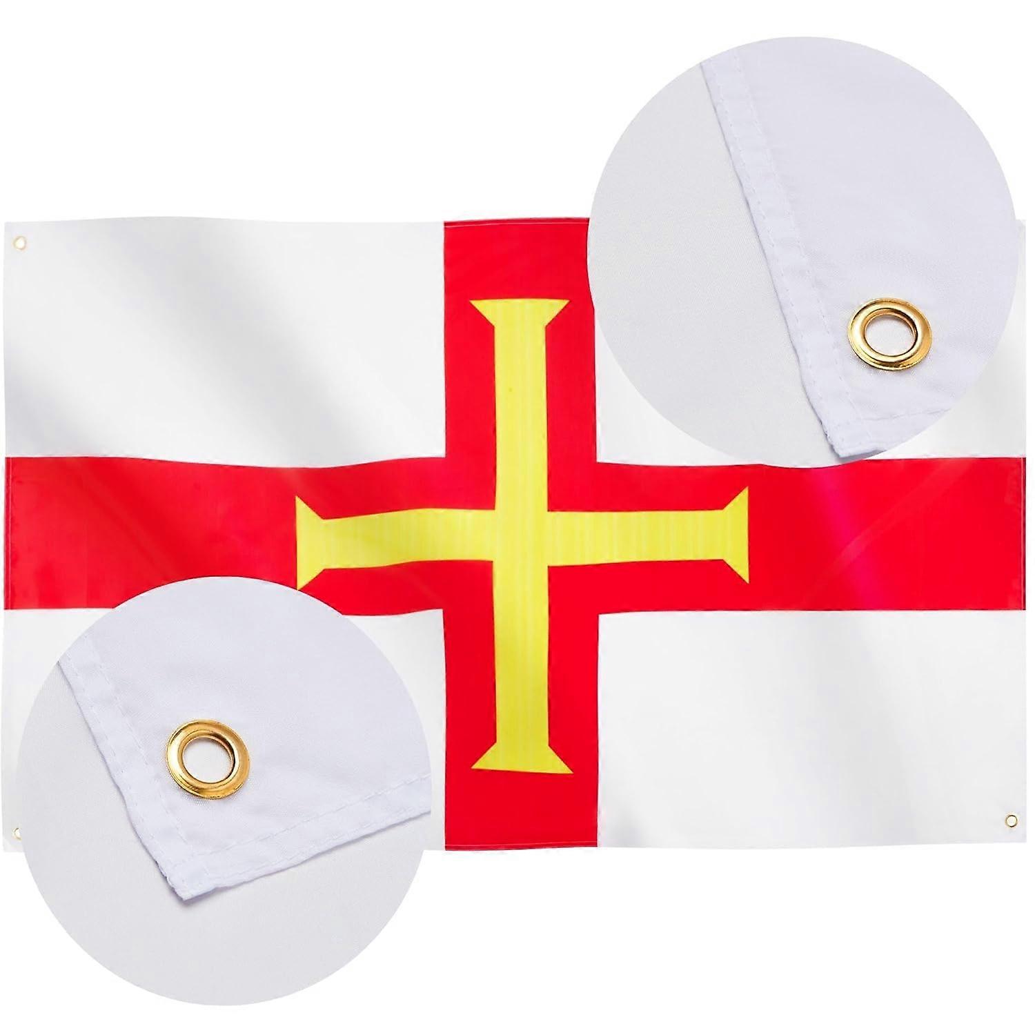 Guernesey Flag,Eyelet In Every Corner, National Flag, St George Cross ...