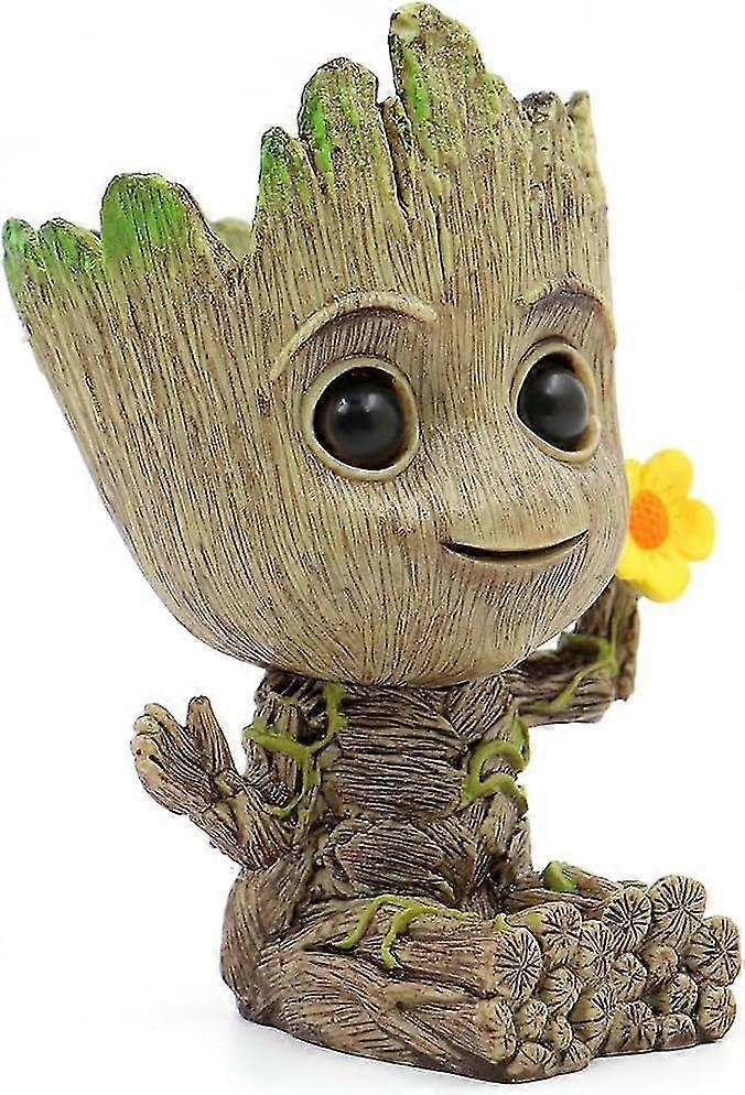 Flower Groot Pots - Guardians of the Galaxy Groot Pen Holder, Desk ...