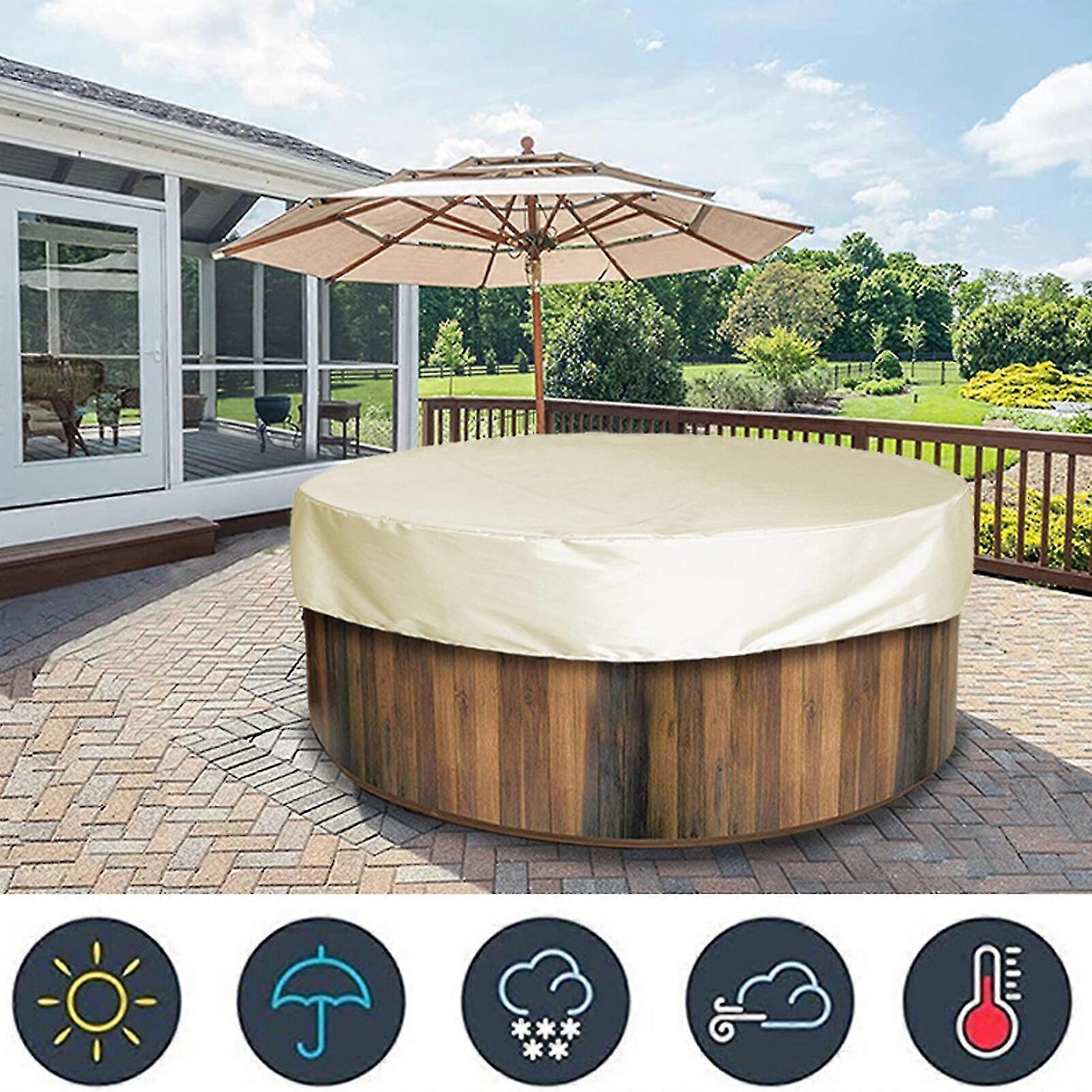Round Hot Tub Cover Uv Resistant Hot Tub Covers Outdoor Spa Hot Tub ...
