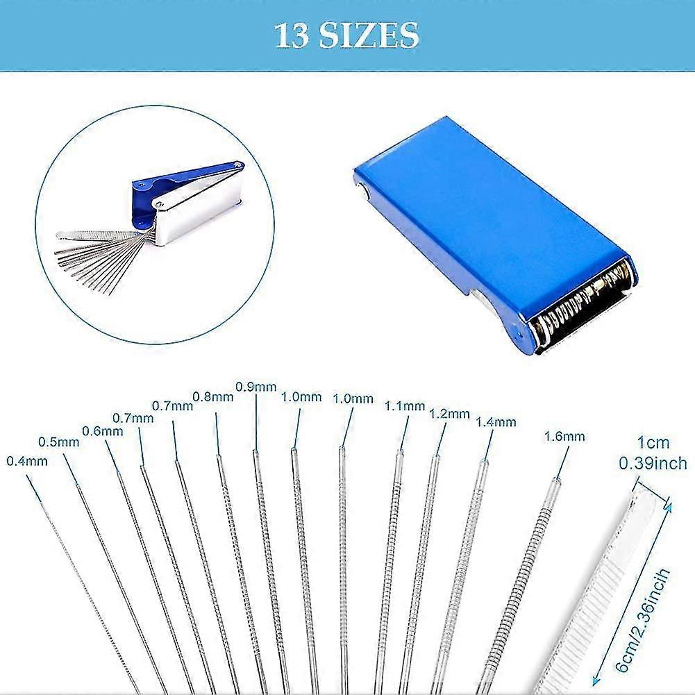 Stainless Steel Guitar Bridge Saddle File Set With 13 Sizes Sanding ...