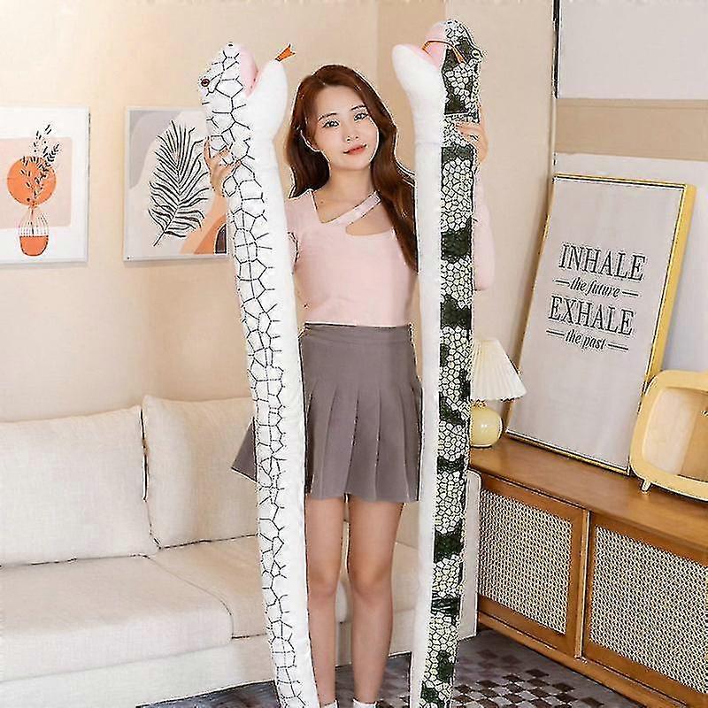 165cm Simulation Snakes Plush Toy Giant Boa Long Stuffed Snake Plushie ...