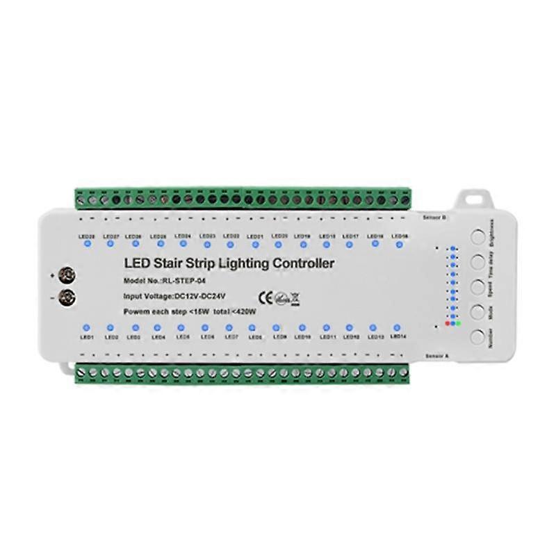 28 Steps Stair Light Controller with Remote- Reactive Lighting - Stair ...