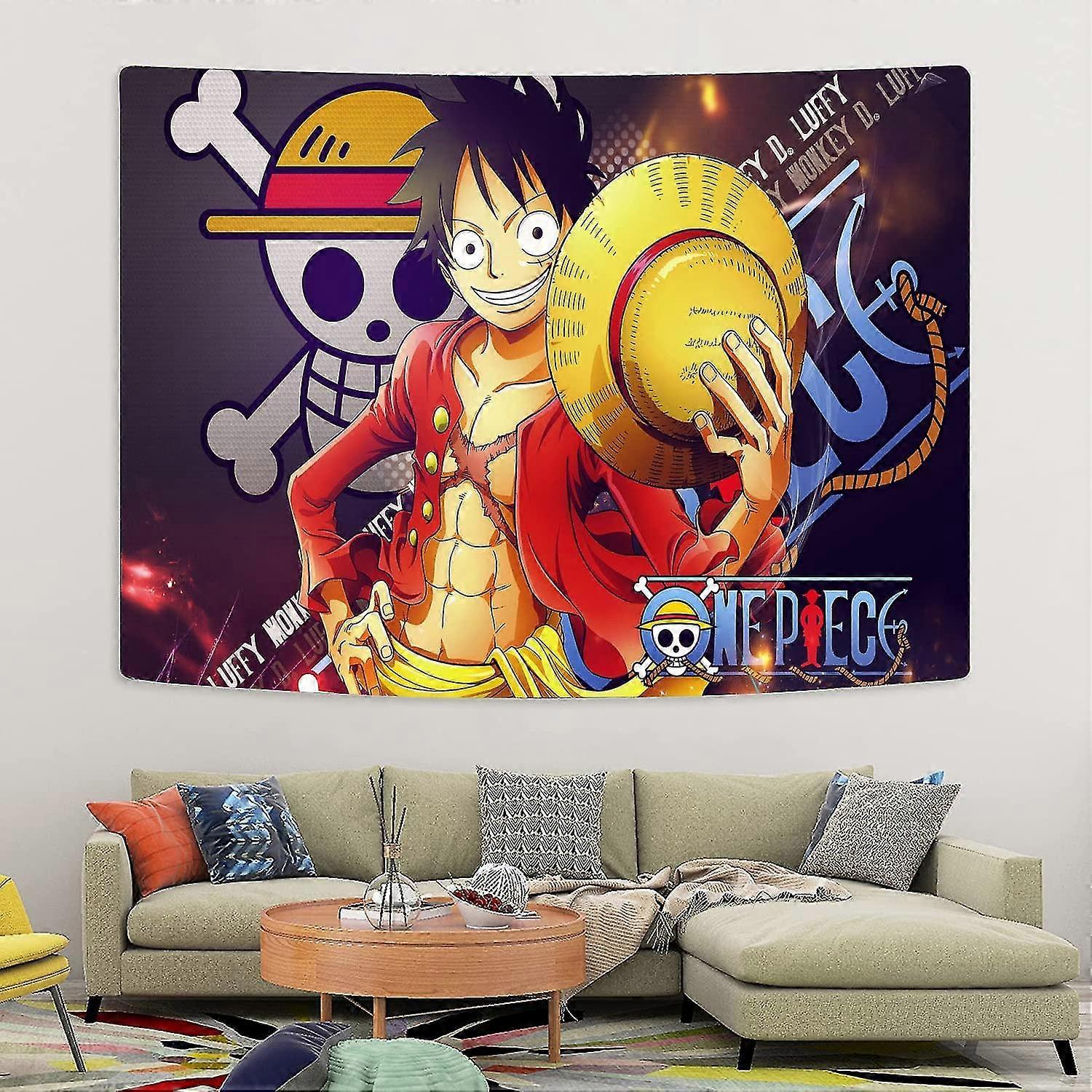 Anime One Piece Luffy Tapestry Wall Hanging Backdrop Party Banner ...