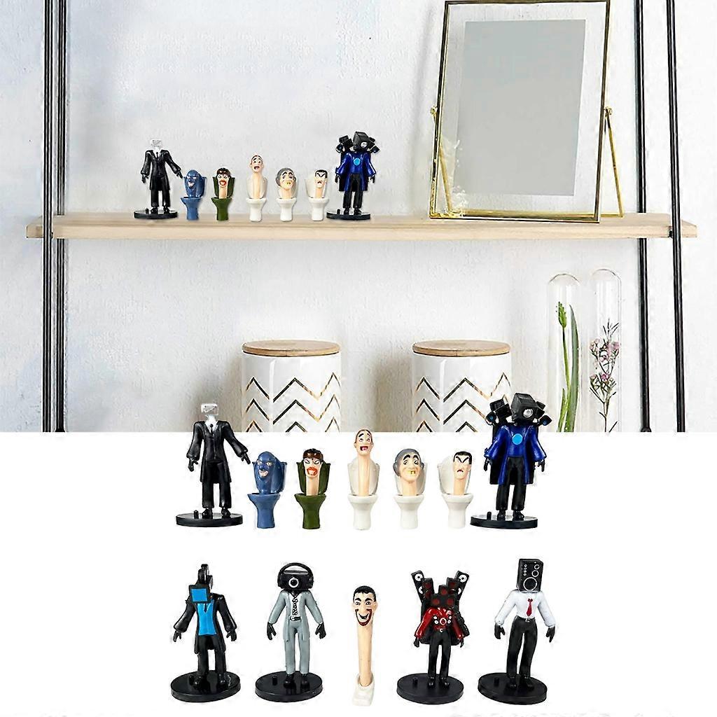 Skibidi Battle Action Figures Set Skibidi Toilet Action Figure for Cake ...