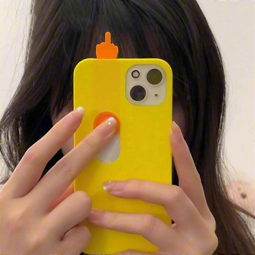 1pc 3D Printed Sliding Middle Finger Phone Case Toy Gesture Model for ...