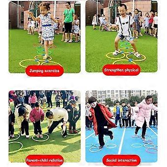 Hopscotch Ring Game with 10 Rings and 15 Connectors for Indoor Outdoor ...