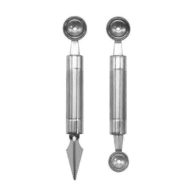 Stainless Steel Watermelon Fruit Cut Double Head Pulp Spoon Fruit ...