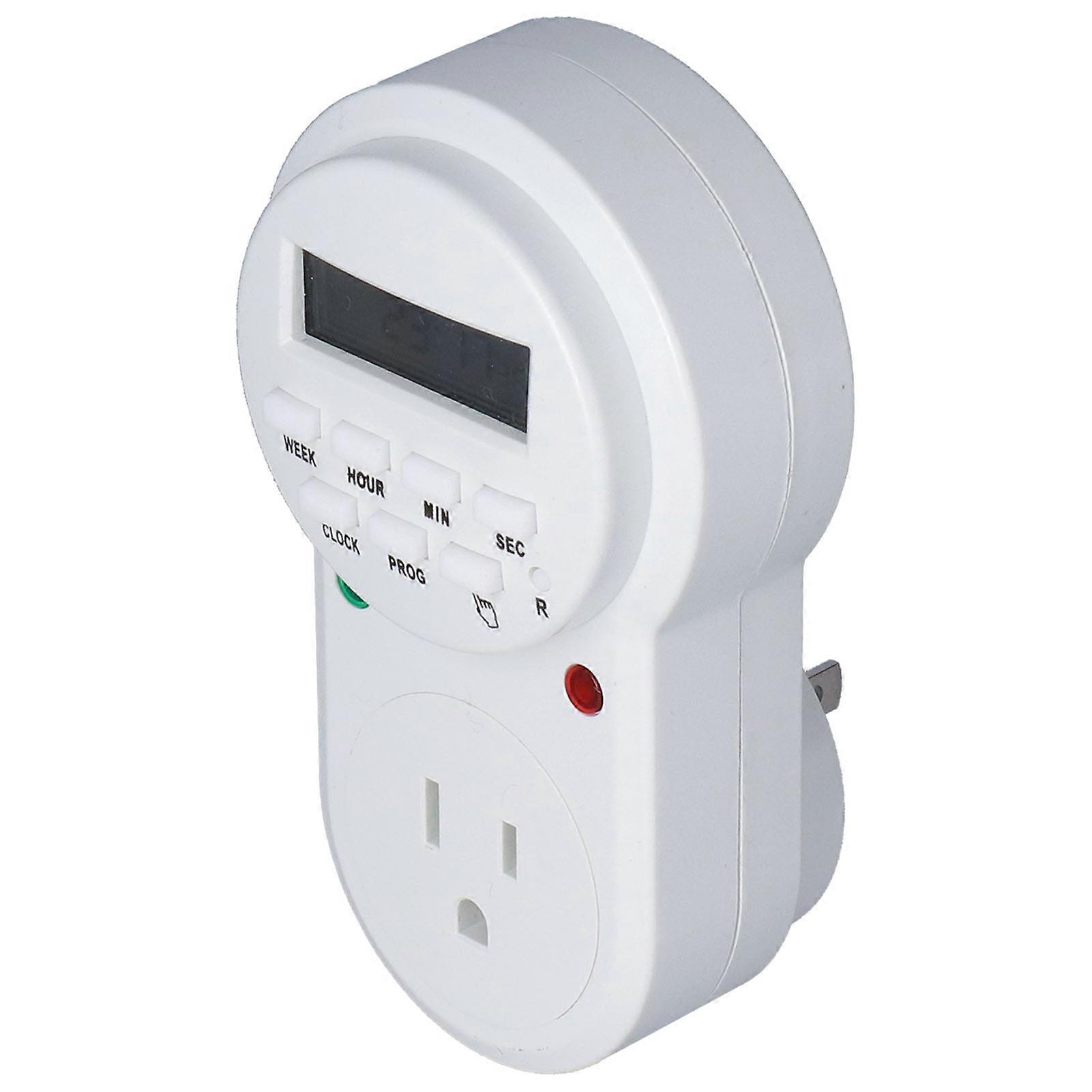 Timer Outlet Digital Programmable Outlet Timer for Electrical Outlets ...