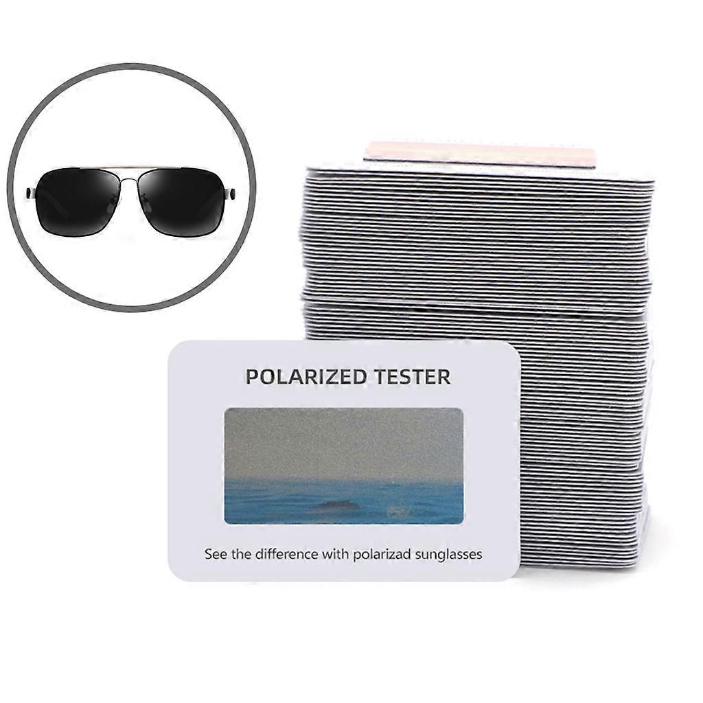 100 Pieces Wear Glasses Check Polarized Test Card Sunglasses Polarized ...