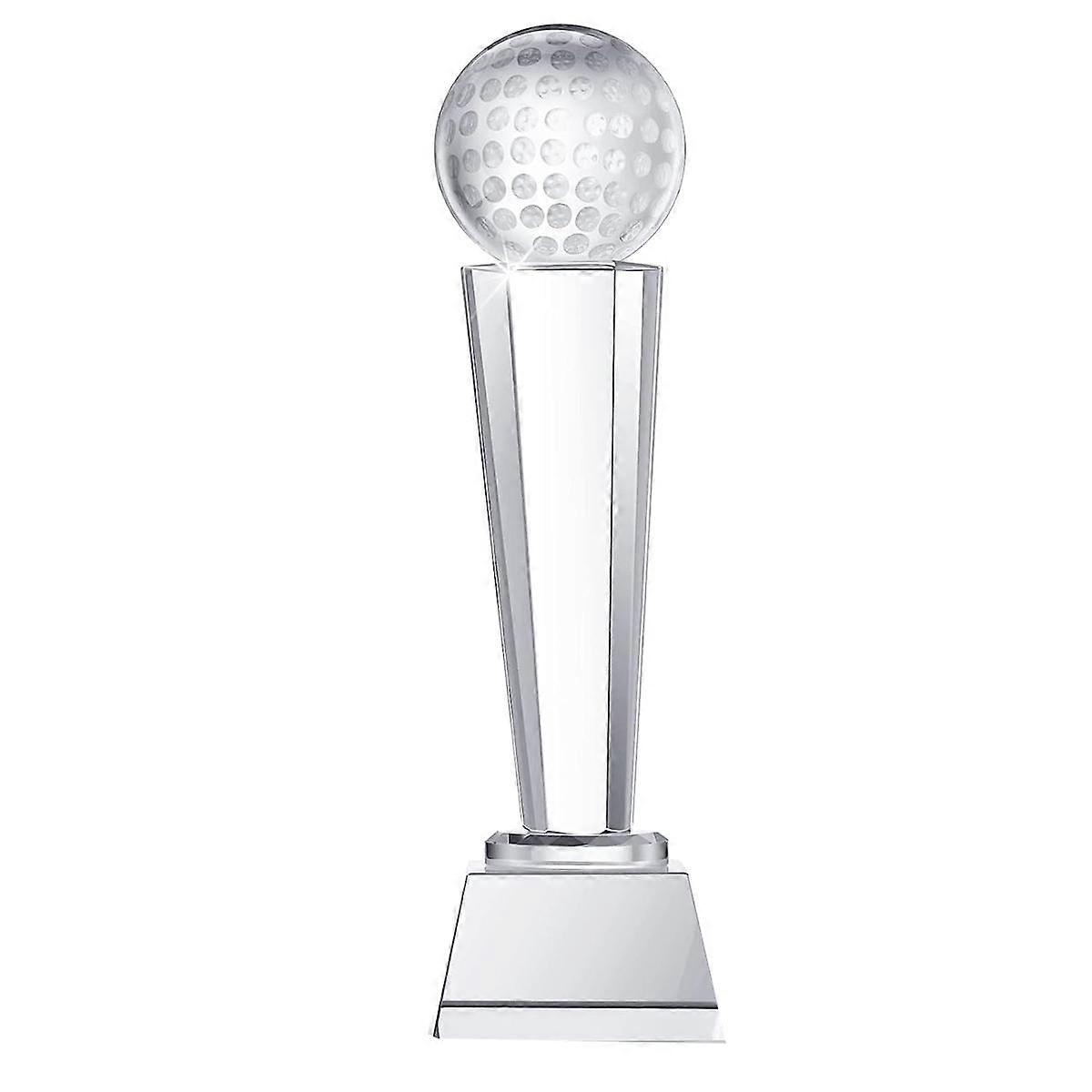 9 x 2.8 Inch Crystal Glass Golf Trophy for Adults Kids Golf Tournament ...