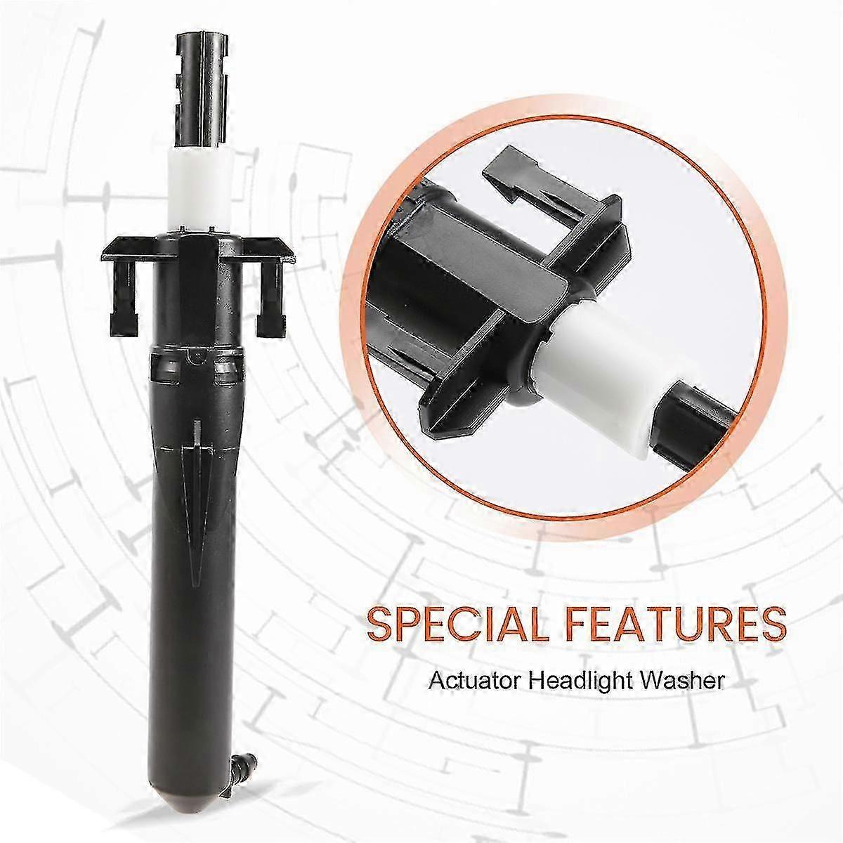 For Peugeot 207 307 607 Citroen C4 C5 Headlight Cleaning Washer Nozzle ...