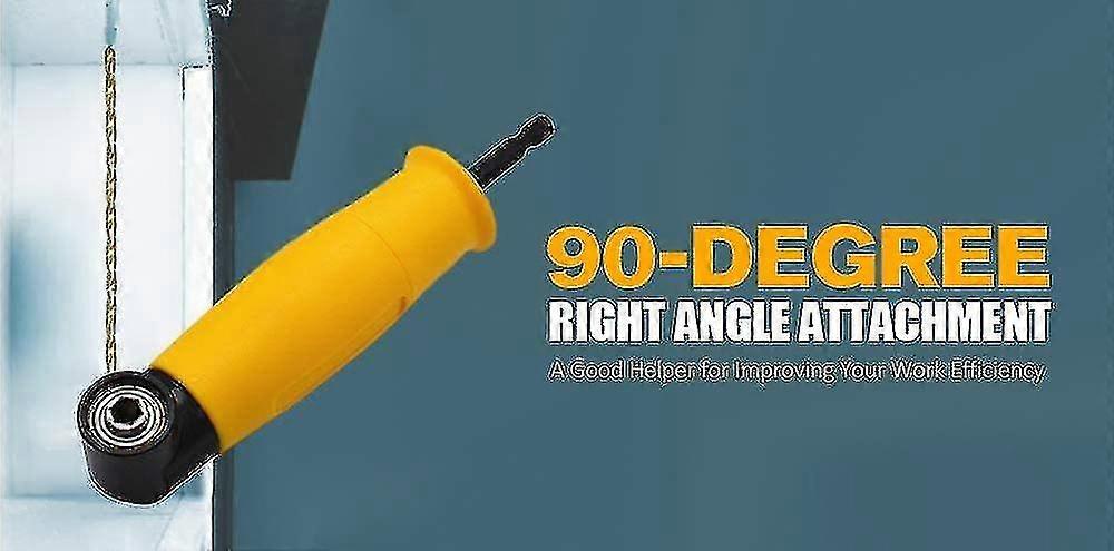90 Degree Right Angle Hex Shank Extension Drill Bit Socket Screwdriver ...