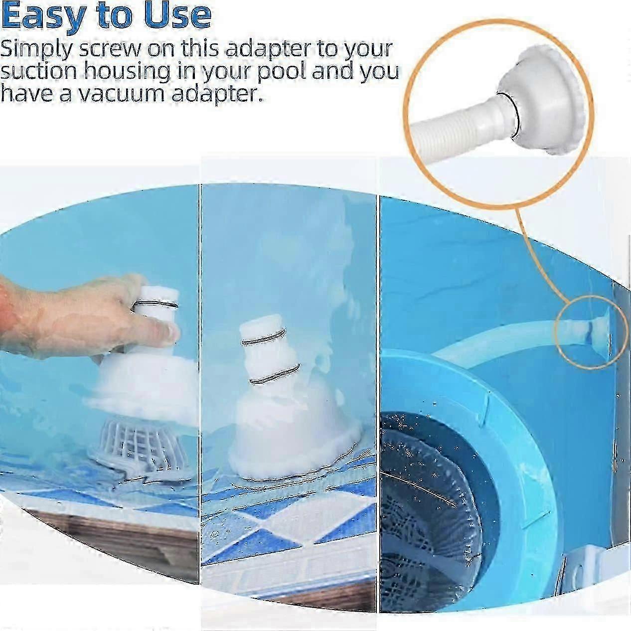 Pool Skimmer Adapter, RP/RX Skimmer Vacuum Adapter for Summer Waves ...