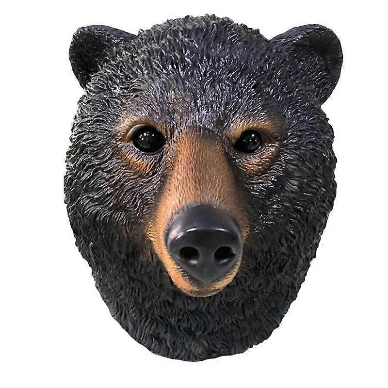 2025 Latest Model Black Bear Mask Wild Animal Latex Full Head Realistic ...