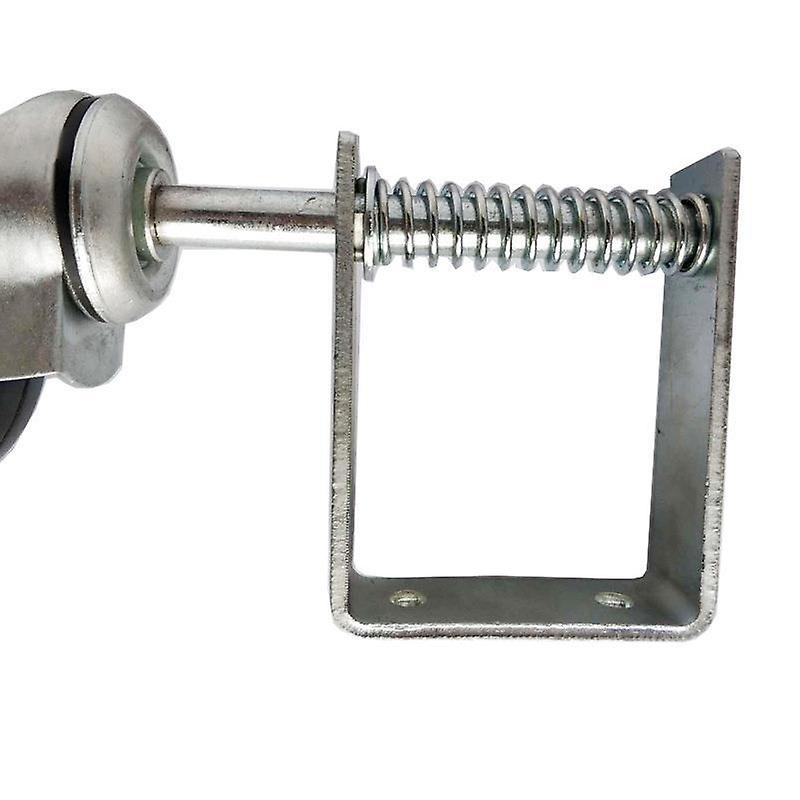 4 Inch Heavy Duty Rubber Mute Spring Loaded Gate Door Wheel Caster ...