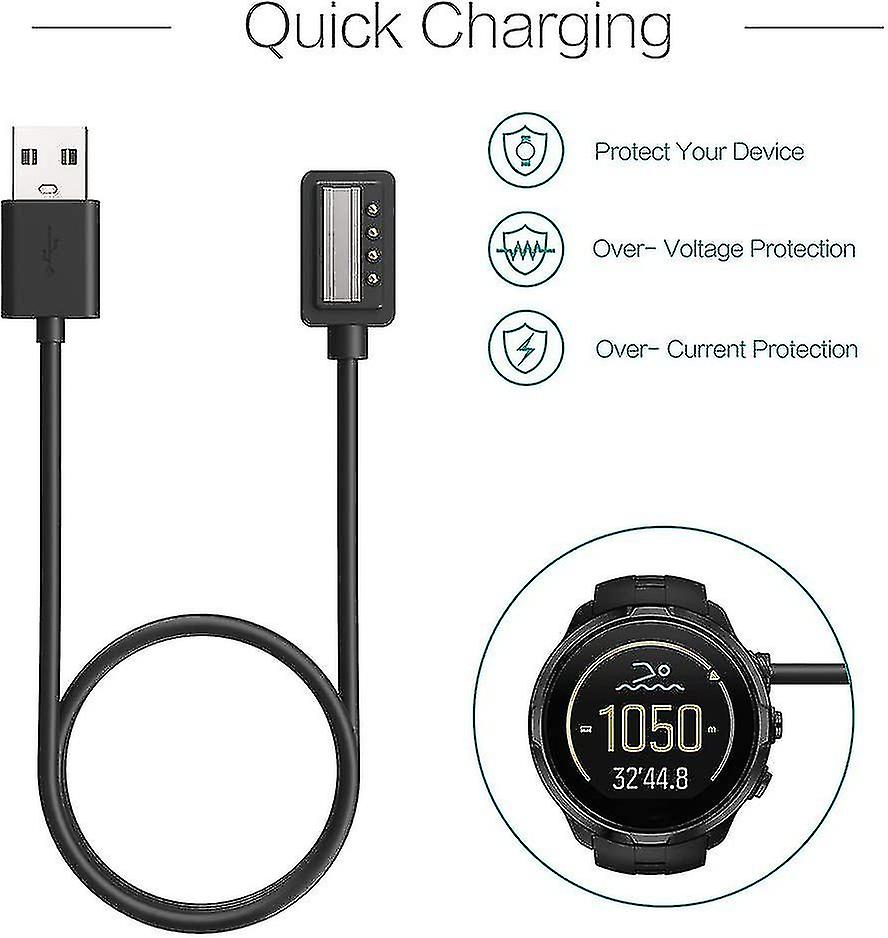 Charger Compatible With Suunto 9, D5, Spartan Ultra Hr, Spartan Sport ...