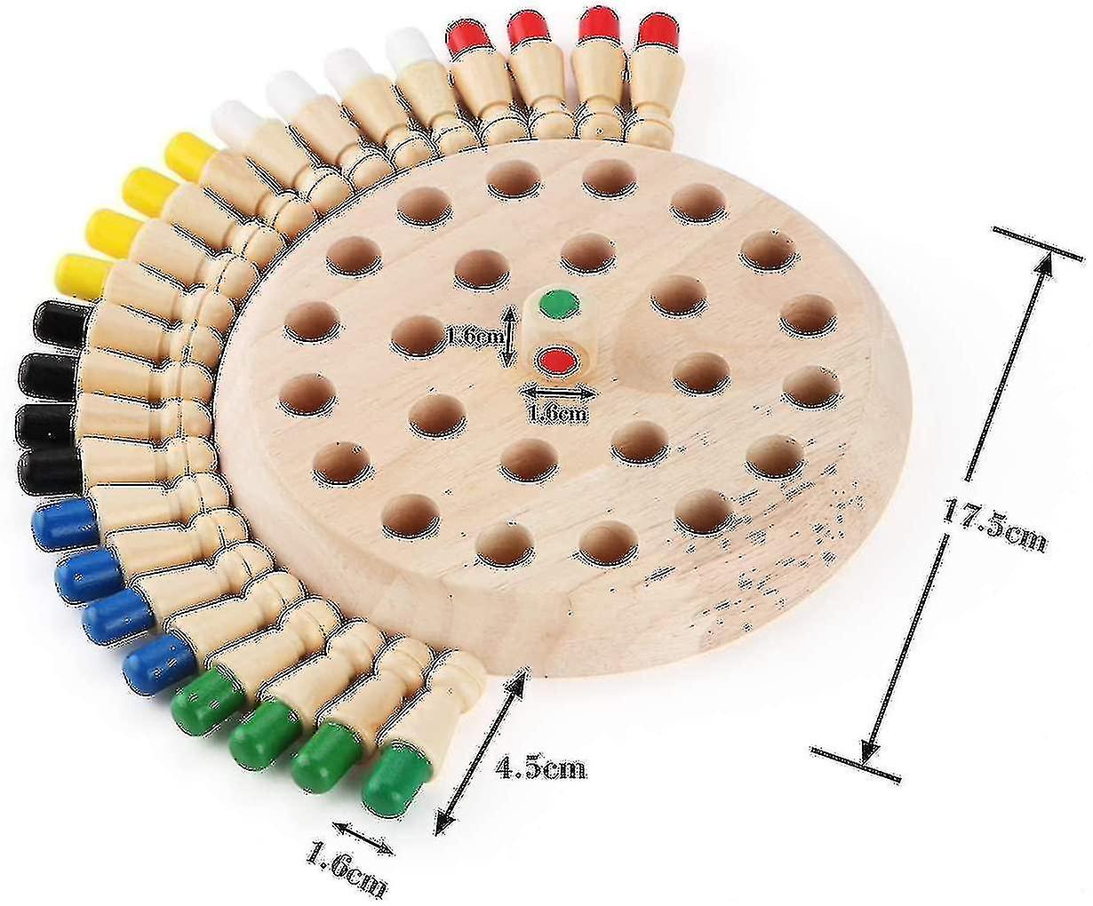 Hockey Toys Wooden Memory Chess Color Memory Chess Kids Wooden Memory ...