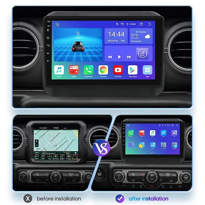 2din Android Carplay Car Radio Multimidia Video Player For Jeep Wrangler 4 JL 2018 - 2019 ...