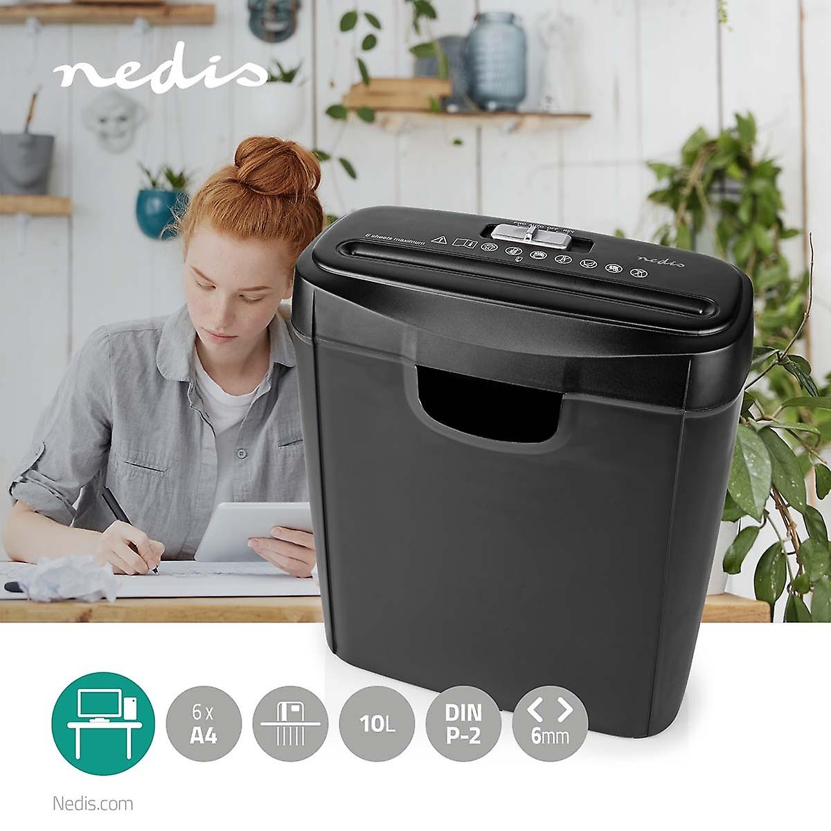 Paper shredders | 6x A4 pages | 10 l | Safety standard: DIN 2 | 190 W ...