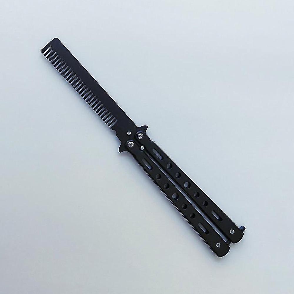 Butterfly Comb, Stainless Steel Comb, Rotatable Balisong Trainer Tool ...