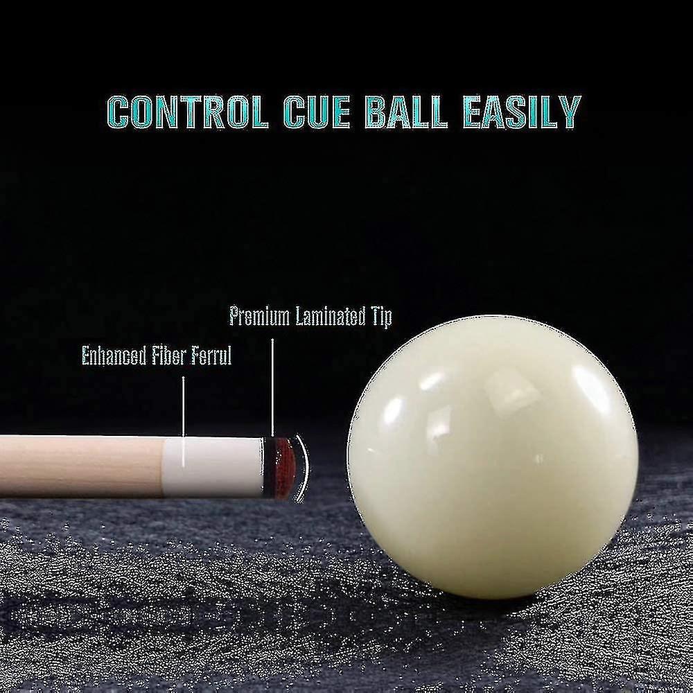 Pool Cues - 58" Canadian Maple Professional Pool Cues (4 Colors, 18 oz ...