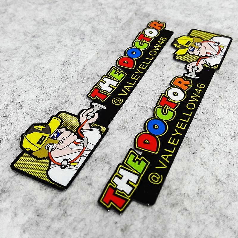 S039 Motorbike Vinyl Stickers Vr Rossi The Doctor Reflective Cartoon ...