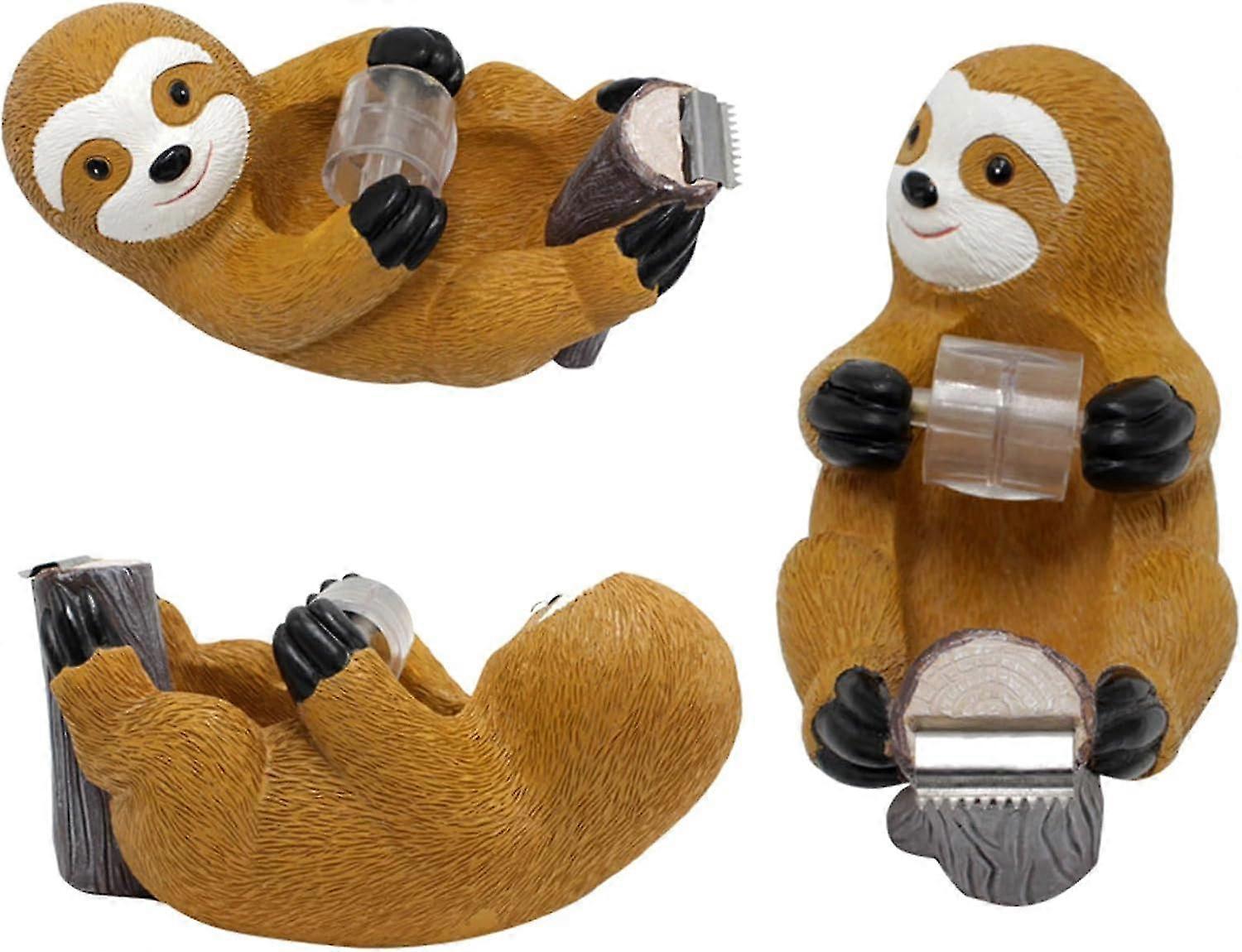 Animal Desktop Tape Dispenser, Adhesive Roll Holder Cute Sloth Tape ...