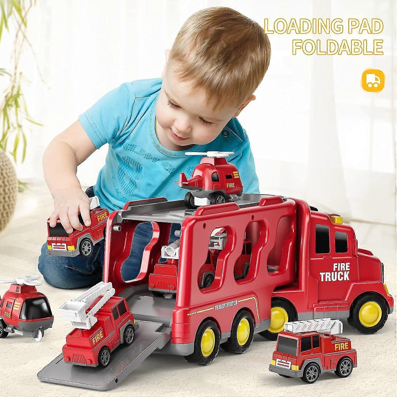 5 In 1 Truck Friction Toy Car, Truck Toys Construction Truck Toys ...