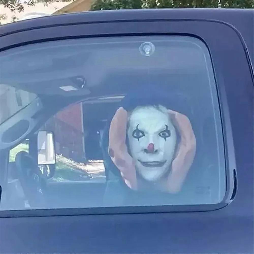 Scary Peeper Freak Halloween Decoration Clown Indoor and Outdoor Window ...