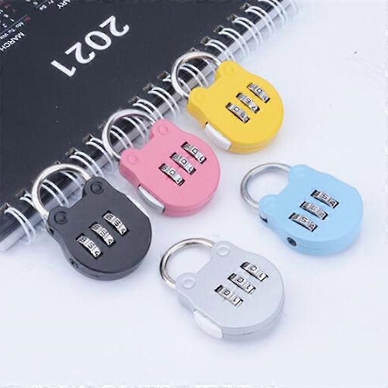 Three-Digit Number Combination Padlock Cartoon Shape Waterproof Lock ...