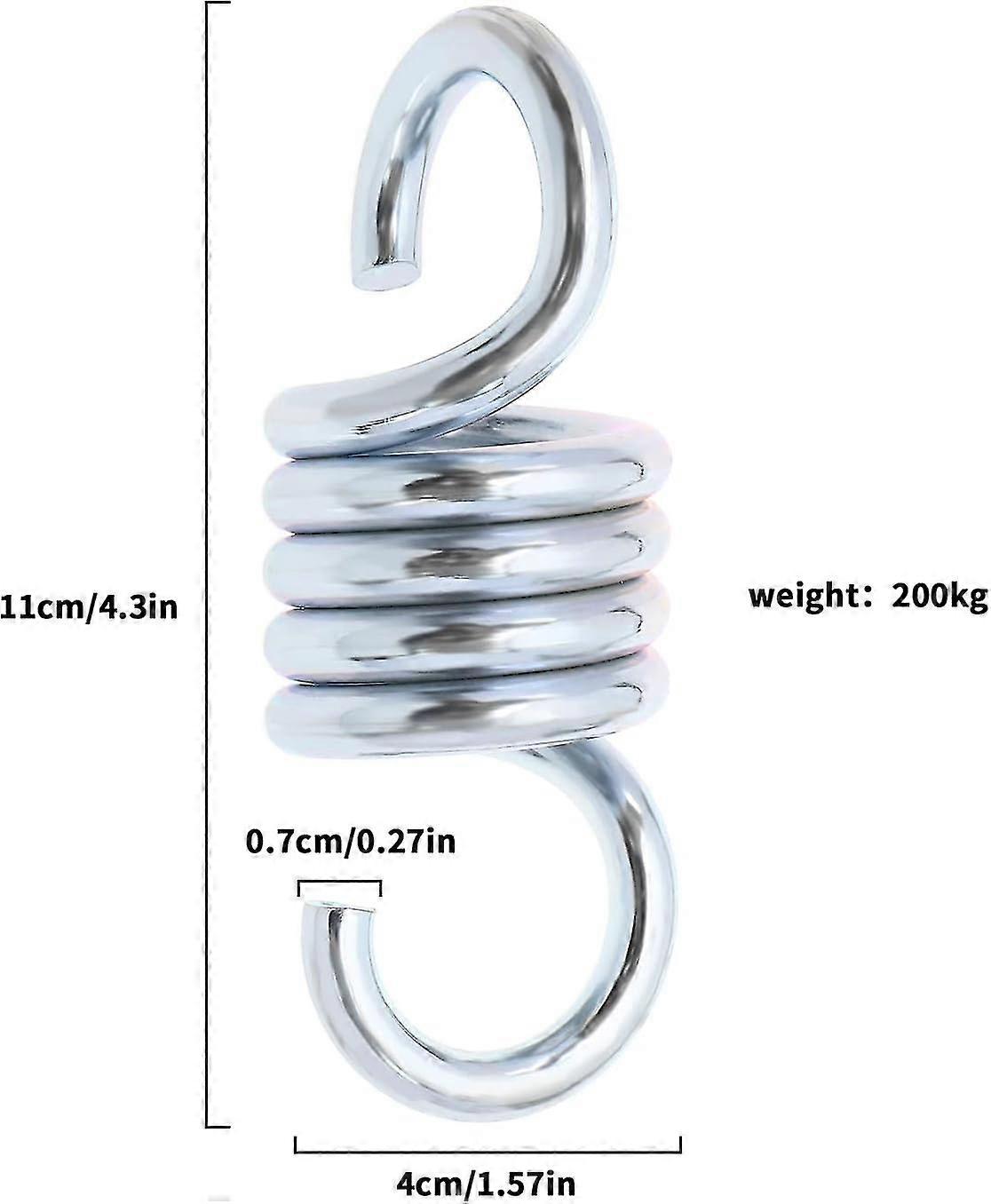 4pcs Suspension Spring Hook Replacement Metal Swing Spring Hooks ...