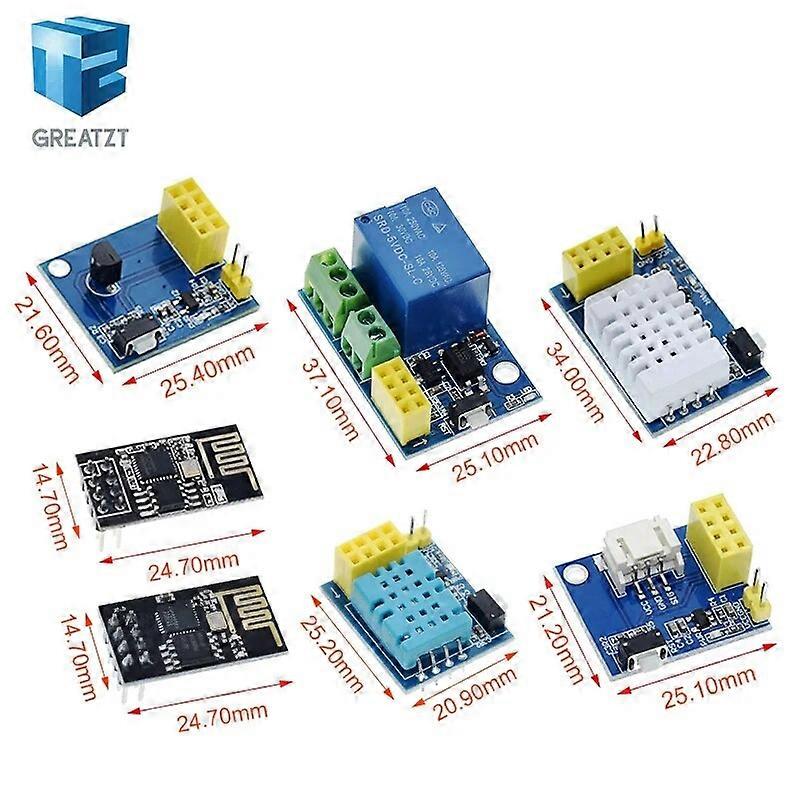 ESP8266 5V WiFi-relämodul DS18B20 DHT11 RGB LED-kontroller Saker smarta ...