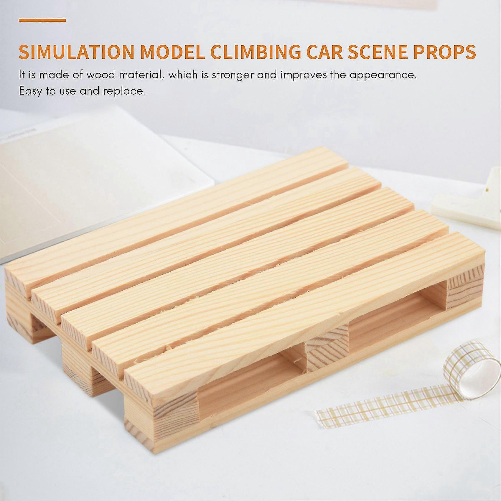 2PCS 120X80mm Wooden Pallet Decoration compatible with 1/10 RC Crawler ...