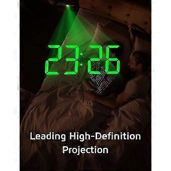 Projection Alarm Clock, Digital Clock With 180 Rotatable Projector, 3 ...