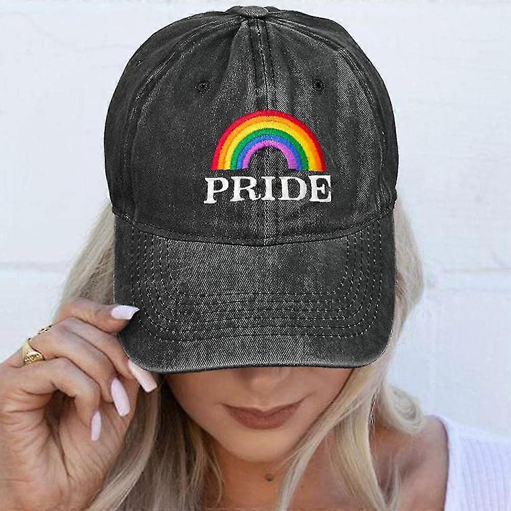 Pride Baseball Cap Rainbow Pride Lgbt Gay & Lesbian Vintage Washed ...