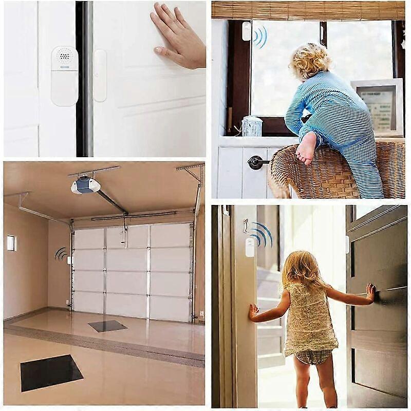 Window and Door Siren with 130dB Loud Siren, Battery Powered Child ...